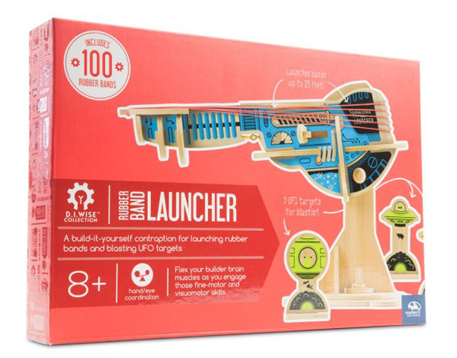 Marbles D.I.Wise Rubber Band Launcher - - Fat Brain Toys