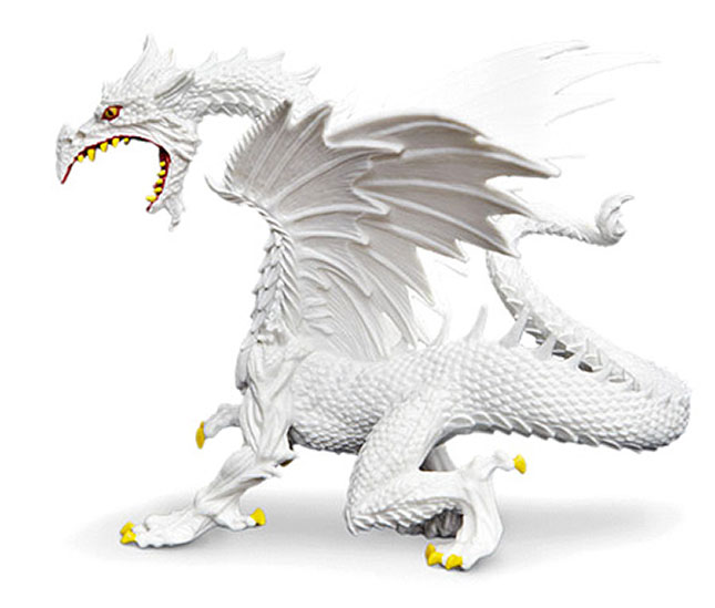 Glow-in-the-Dark Snow Dragon - - Fat Brain Toys