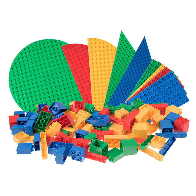 119 Piece Big Briks Starter Set - Basic Colors - - Fat Brain Toys