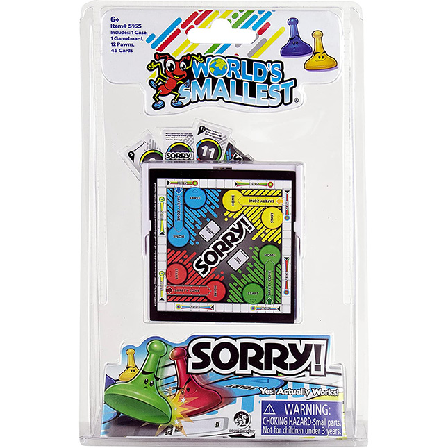 World's Smallest Sorry - Best Classic & Retro Toys for Ages 6 to 12
