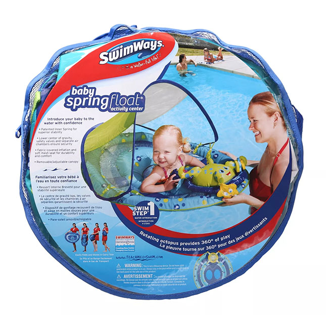 Baby Spring Float Activity Center with Canopy - Octopus