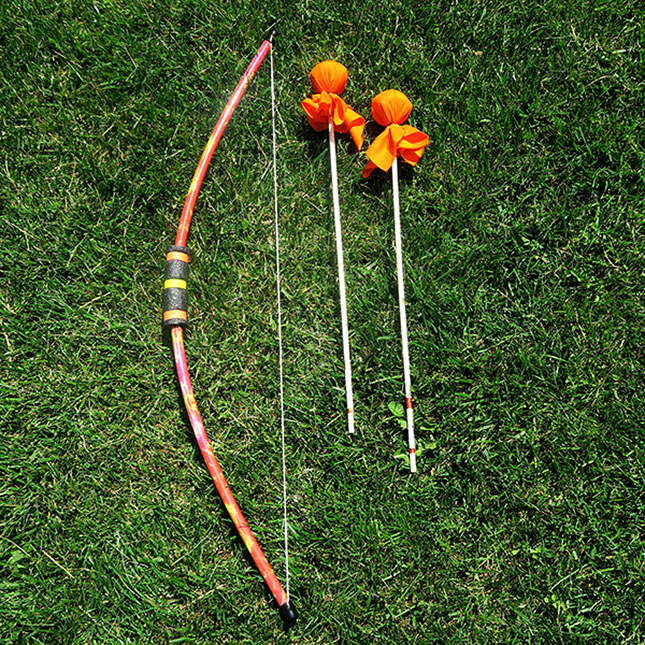 Orange Tie-Dye Bow & Arrows Set with Bulls Eye - - Fat Brain Toys