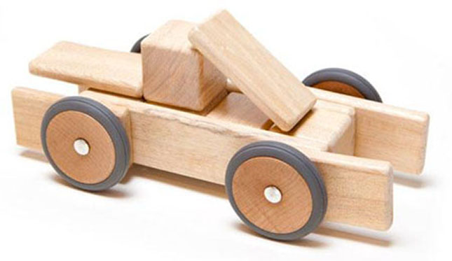 Tegu Magnetic Wooden Wheels - - Fat Brain Toys