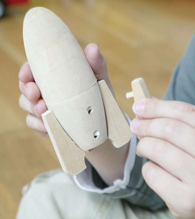 Build-It Space Rocket Kit - - Fat Brain Toys