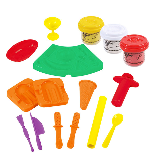 Crayola Modeling Dough Ice Cream Parlor Kit - - Fat Brain Toys