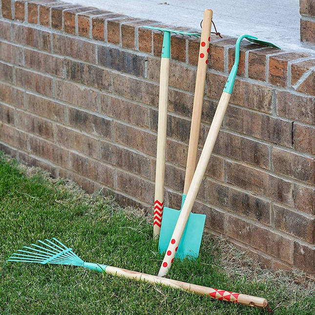 Kids Garden Tall Tool Set - - Fat Brain Toys