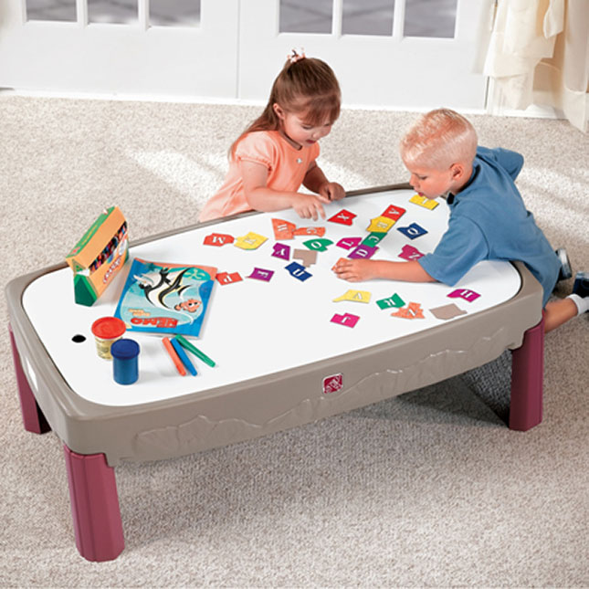Deluxe Canyon Rd Train & Track Table with Lid - - Fat Brain Toys