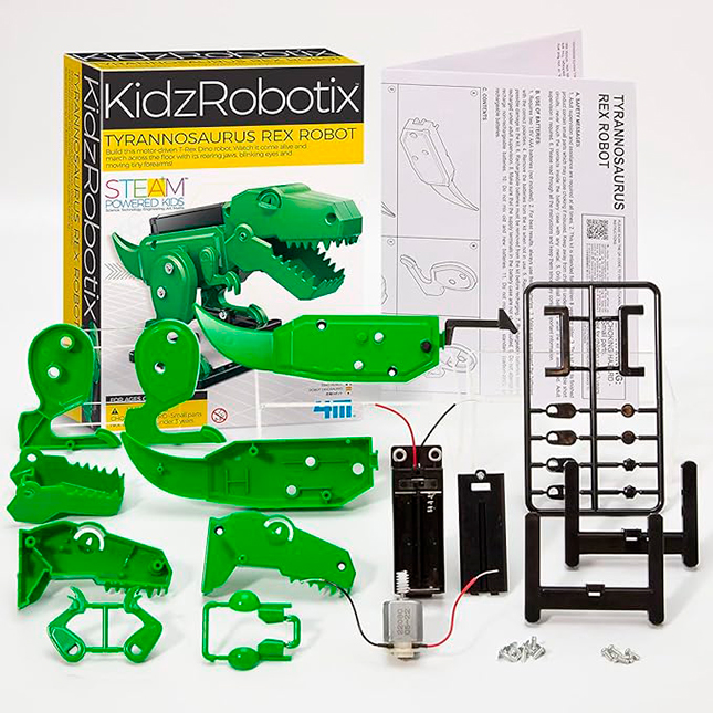4M KidzRobotx Tyrannosaurus Rex Robot Kit - - Fat Brain Toys