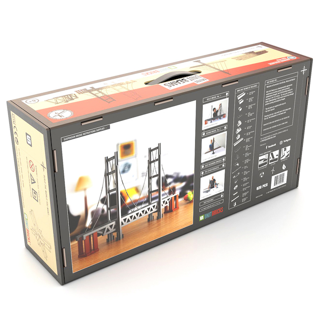 Mini Unit Beams - Bridge Builder Set - 620 piece set