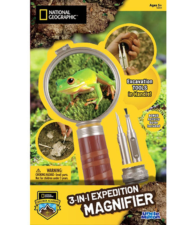 National Geographic 3-in-1 Expedition Magnifier - - Fat Brain Toys