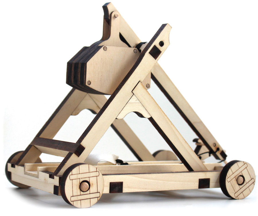 Laser Cut Trebuchet Kit - - Fat Brain Toys