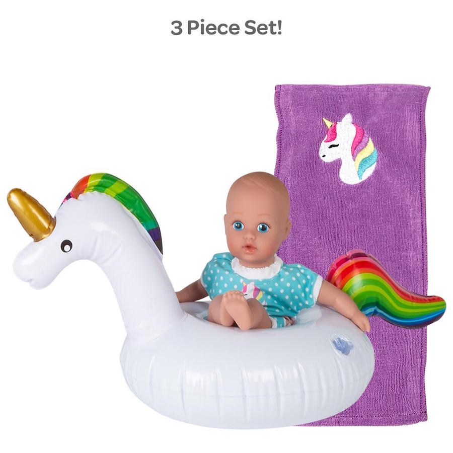 Splash Time Baby Tot Magical Unicorn Doll - 8.5 inch