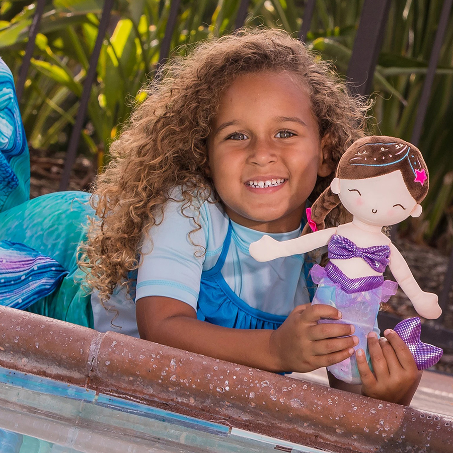 Mermaid Magic Doll Coral - 10 inch - - Fat Brain Toys