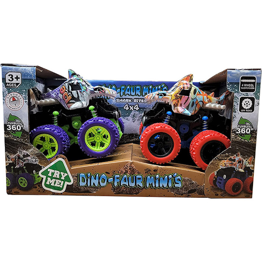 2 PK Mini Shark Off Road with 360 Tumble - Best for Ages 3 to 12