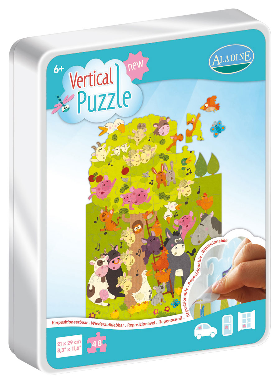 Aladine Vertical Puzzle - Farm 48 pc - - Fat Brain Toys