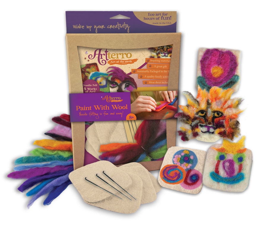 Wool Felt Art Kit - - Fat Brain Toys