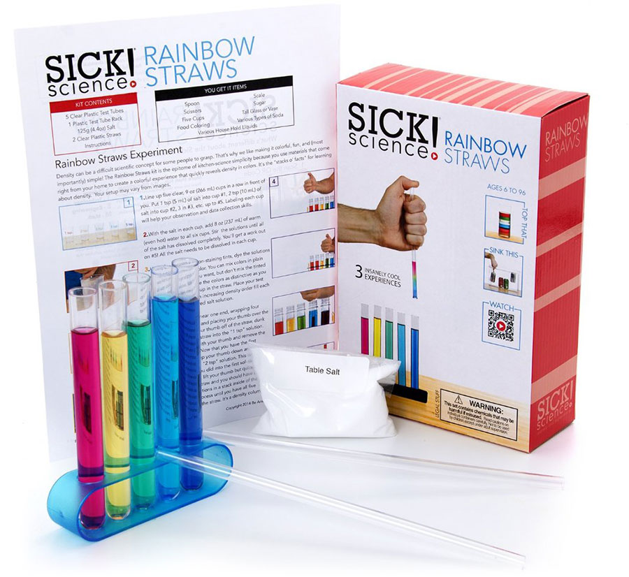 Sick Science Rainbow Straws - - Fat Brain Toys