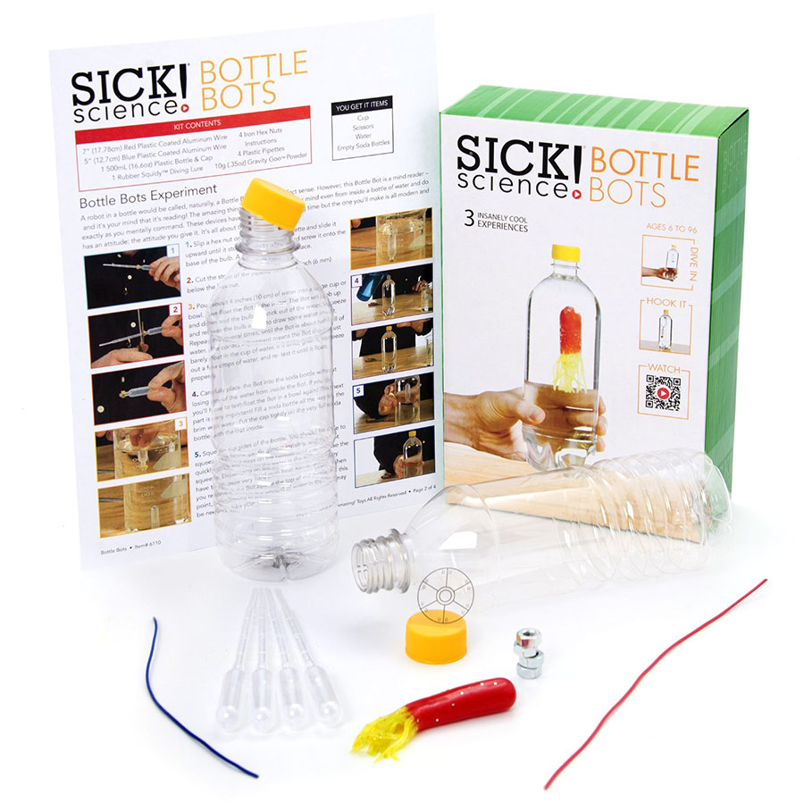 Sick Science Bottle Bots - - Fat Brain Toys