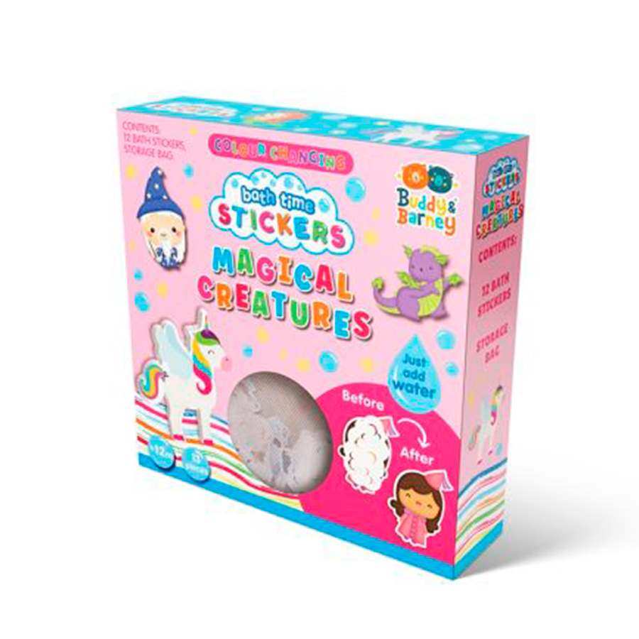 Color Changing Bath Stickers - Magical Creatures