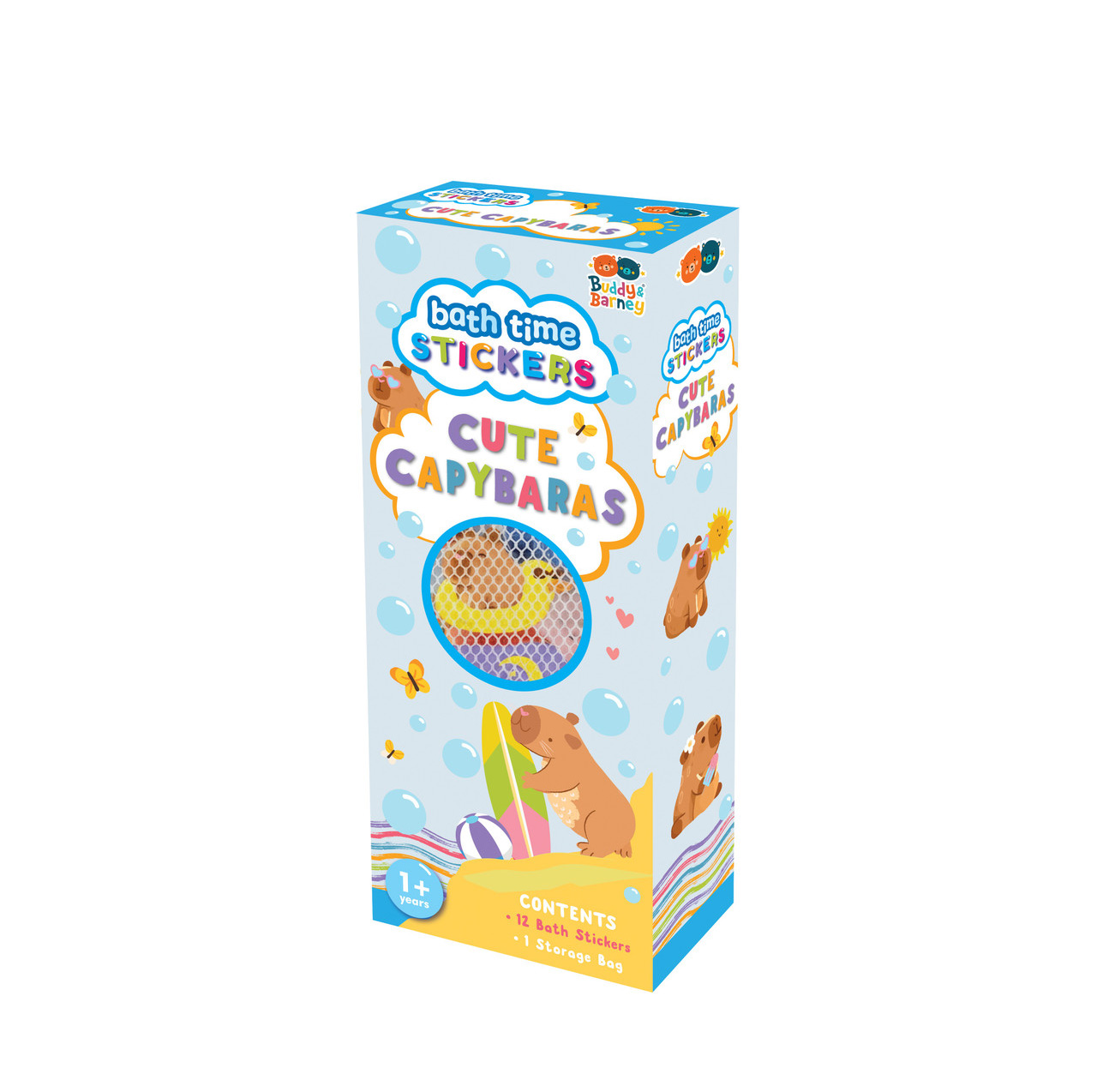 Bath Stickers Cute Capybaras - Best Baby Toys & Gifts for Ages 1 to 3