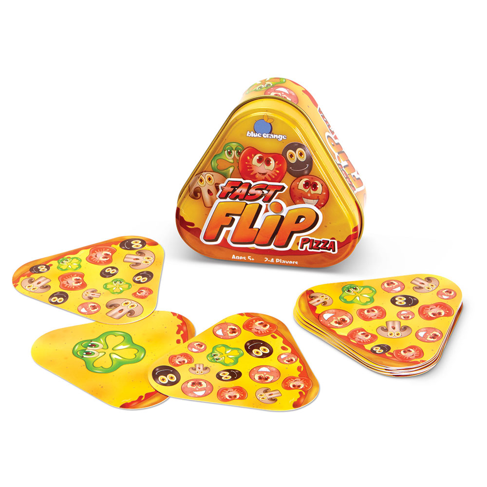 Fast Flip Mini Matching Game - Pizza - - Fat Brain Toys