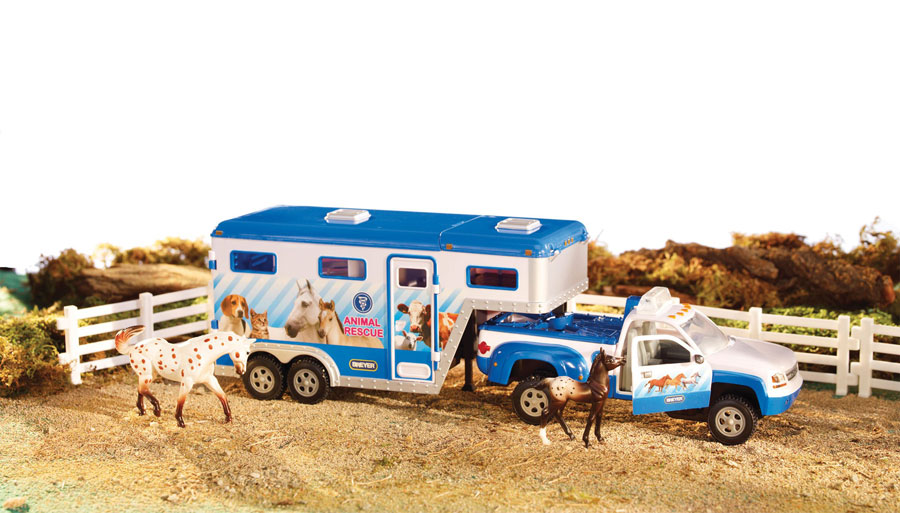 Stablemates Animal Rescue Truck & Trailer with Lights and Sound