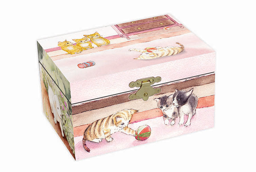 Enchantmints Puppies & Kittens Music Box - - Fat Brain Toys