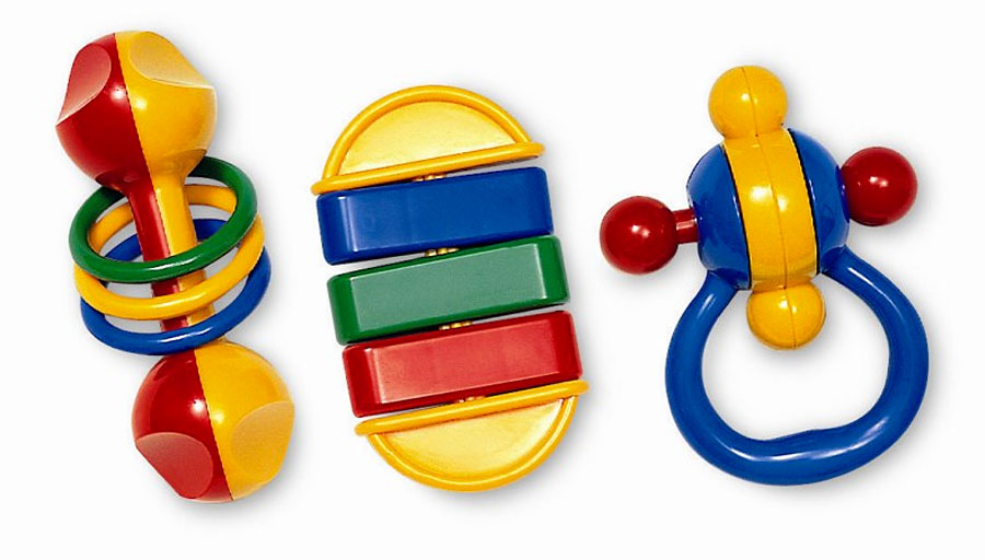 TOLO Deluxe Baby Rattles - - Fat Brain Toys