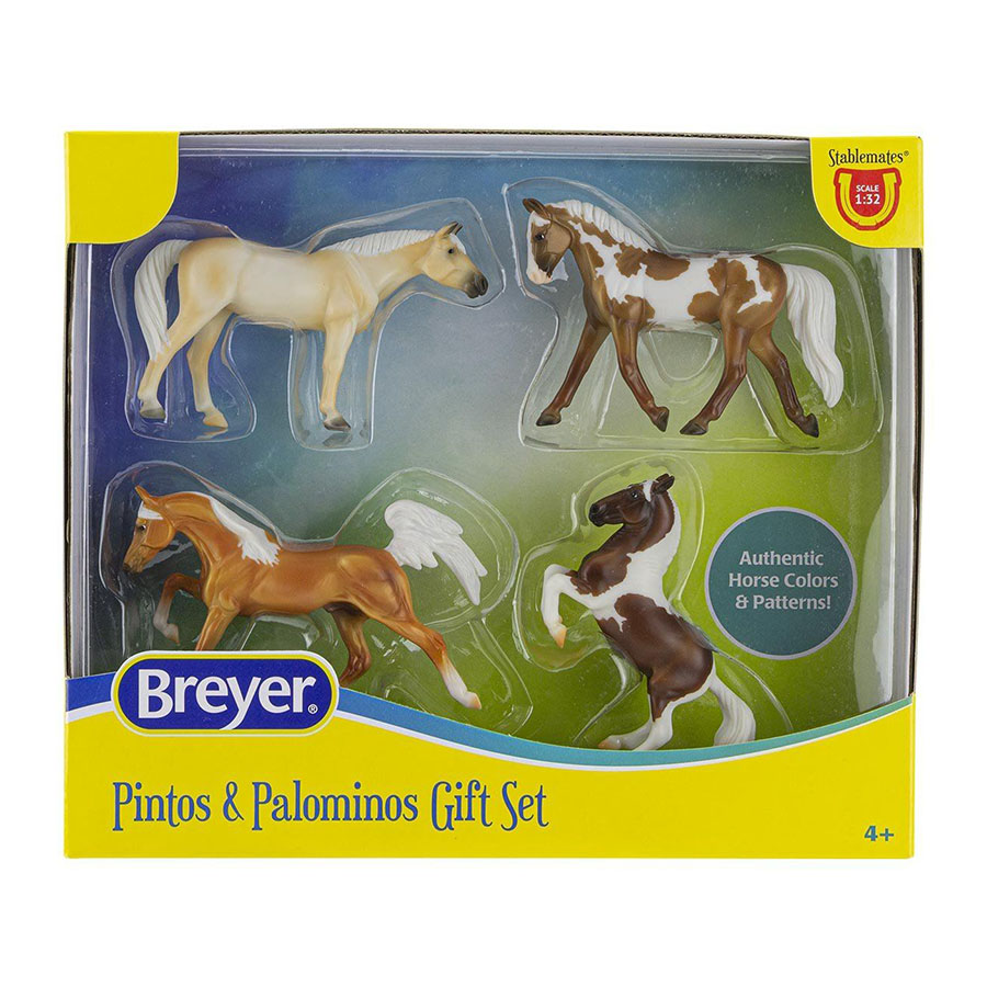 Breyer Stablemates Pintos and Palominos Gift Set 4-Piece Set
