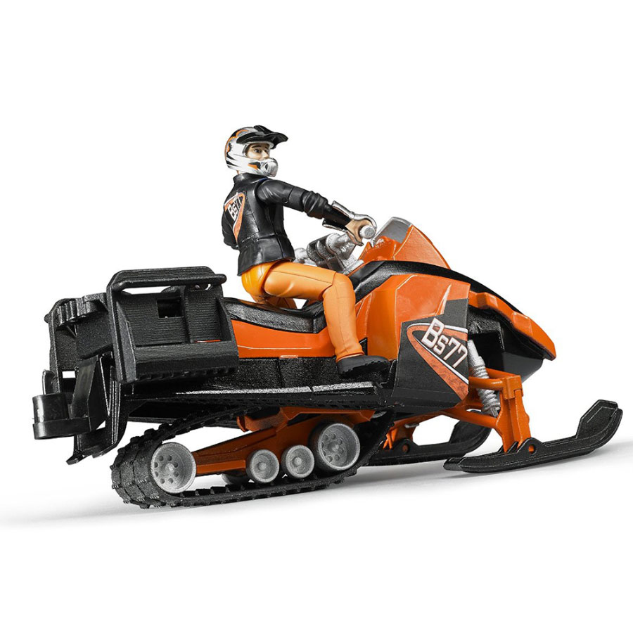 Snowmobile with Driver and Accessories - - Fat Brain Toys