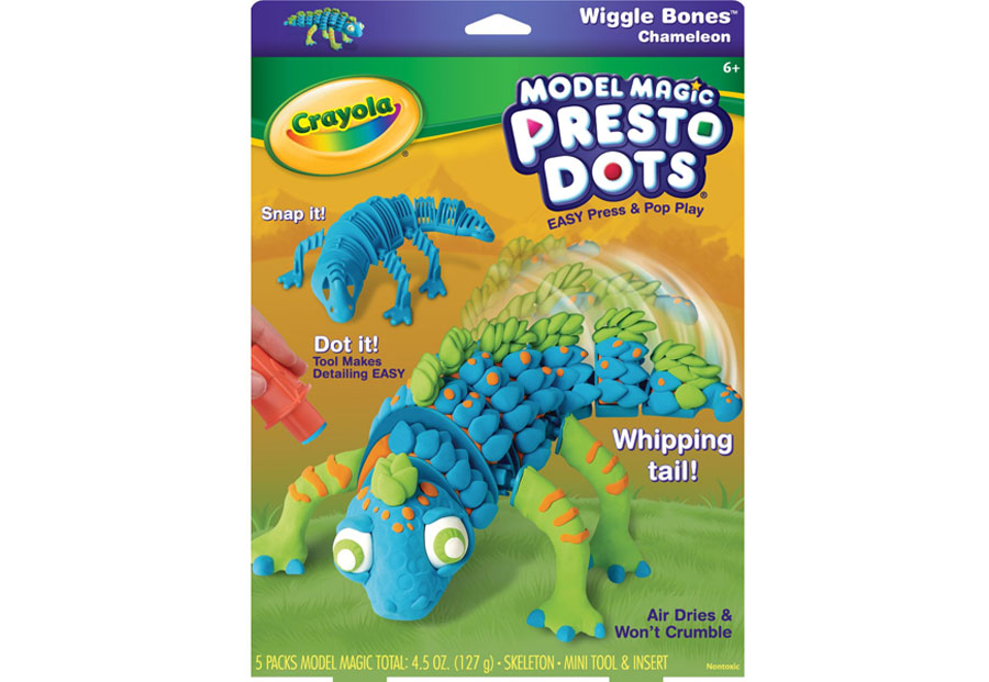 Model Magic Wiggle Bones - Chameleon - - Fat Brain Toys