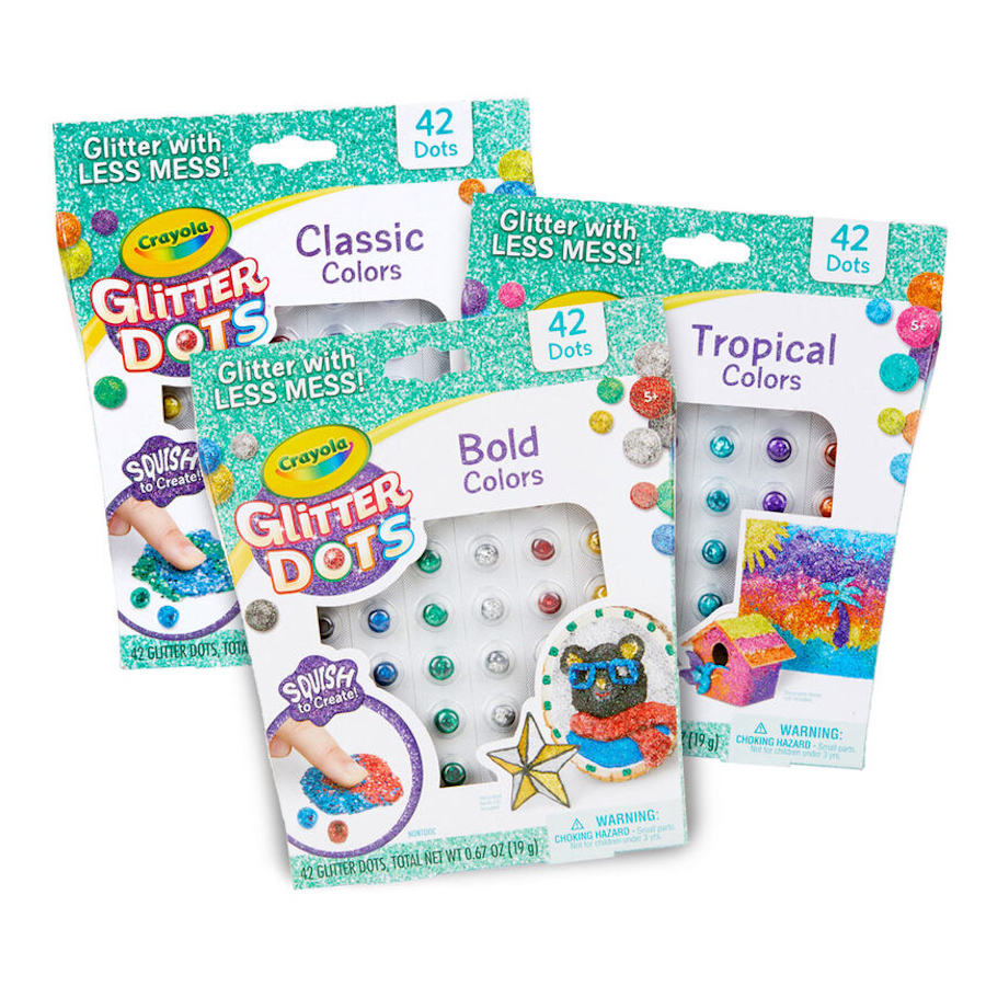 Crayola Glitter Dots - - Fat Brain Toys