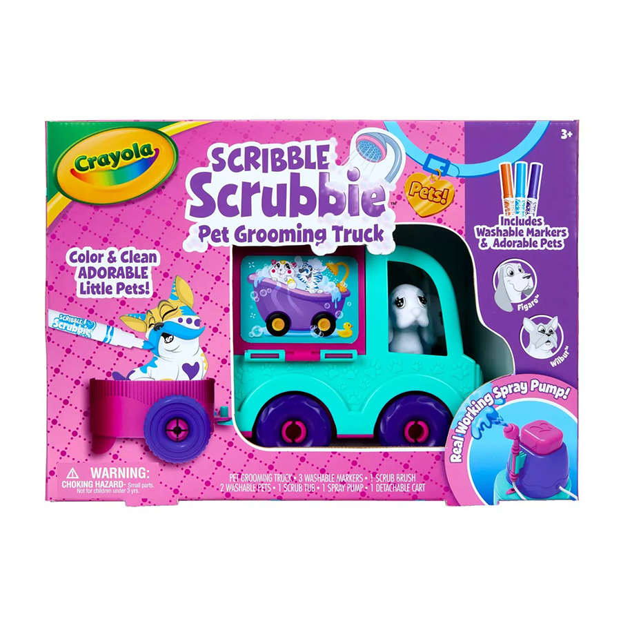Scribble Scrubbie Pets - Grooming Truck - - Fat Brain Toys