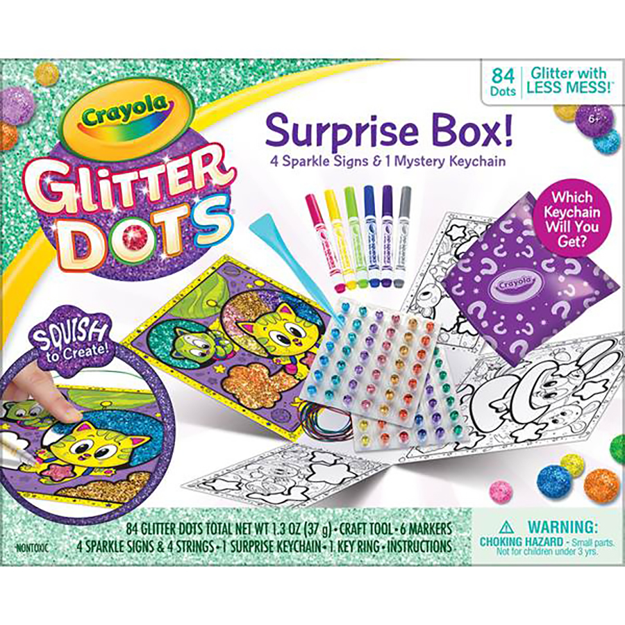 Glitter Dots Single Serve - Surprise Box - - Fat Brain Toys