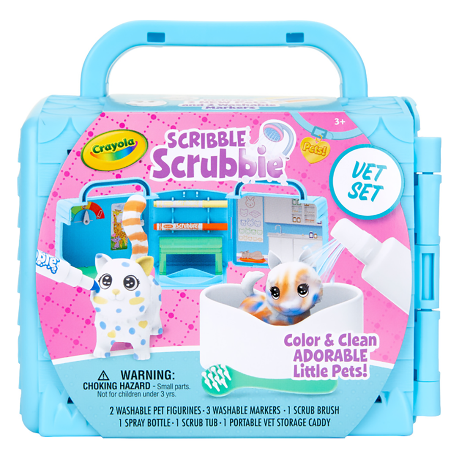 Scribble Scrubbie Pets - Vet Set - - Fat Brain Toys