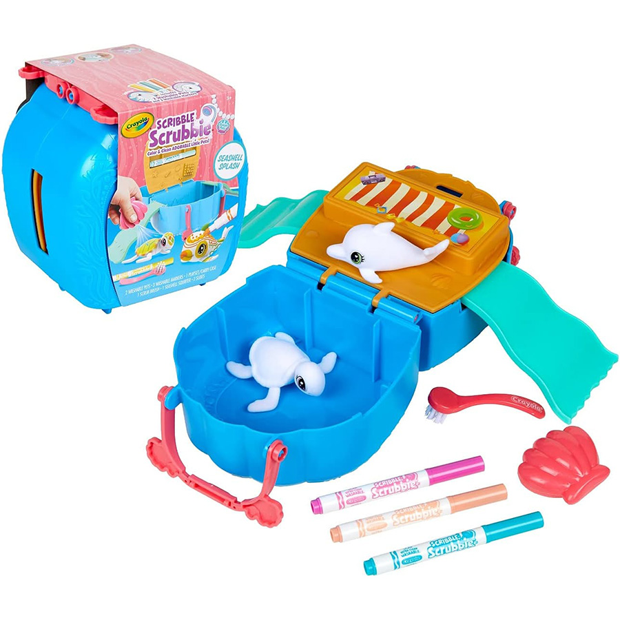 Scribble Scrubbie Ocean Pets Seashell Splash Playset