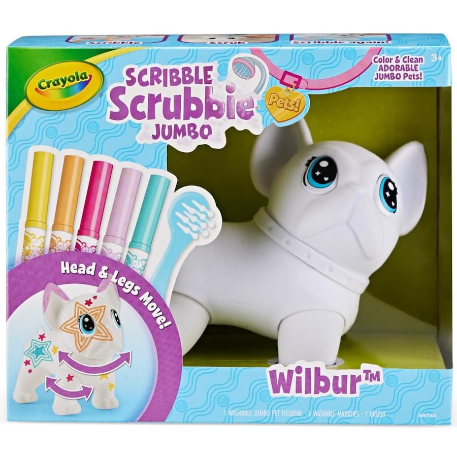 Crayola Scribble Scrubbie Jumbo Pet - Big Wilbur