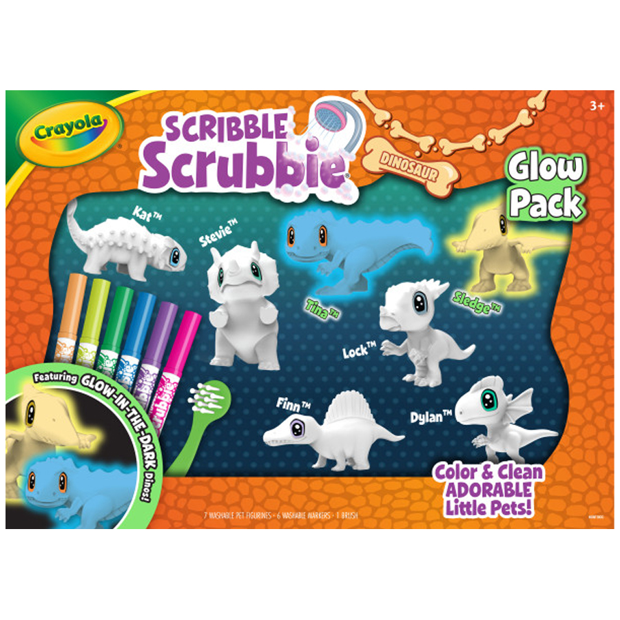 Crayola Scribble Scrubbie Dinosaur Glow Combo Pack