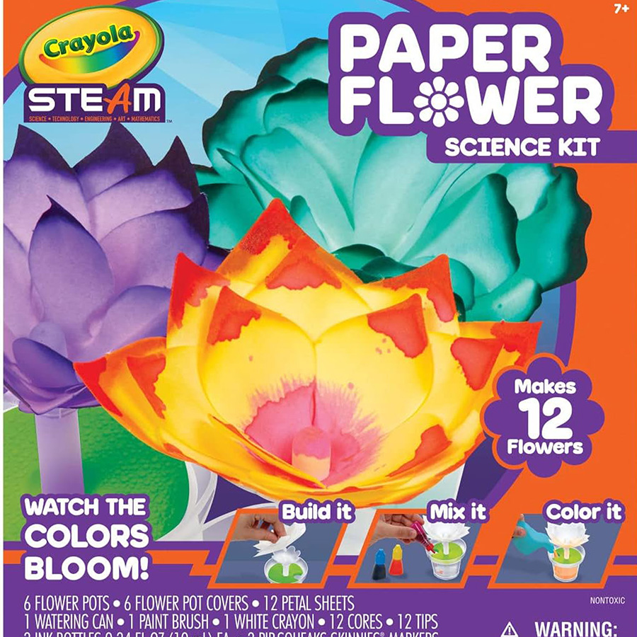 Crayola Paper Flower Science Kit - Best Arts & Crafts for Ages 7 to 12