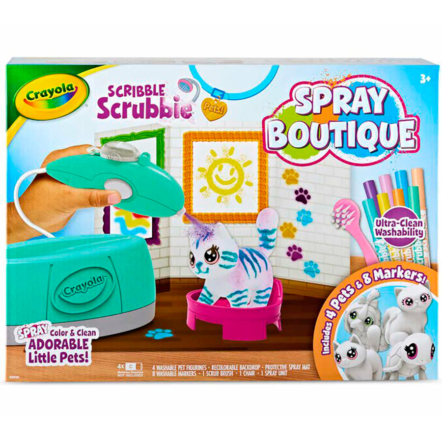 Scribble Scrubbie Pets Spray Boutique - Best for Ages 3 to 9