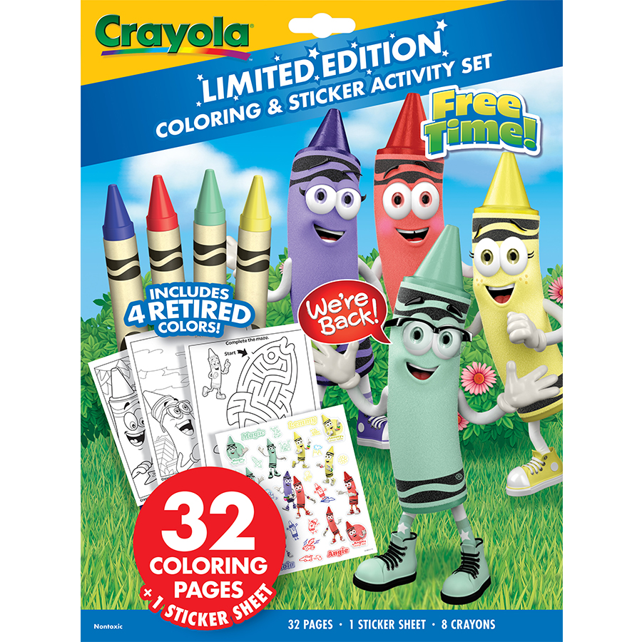 Crayola Coloring & Sticker Activity Set 1 - Best for Ages 3 to 9
