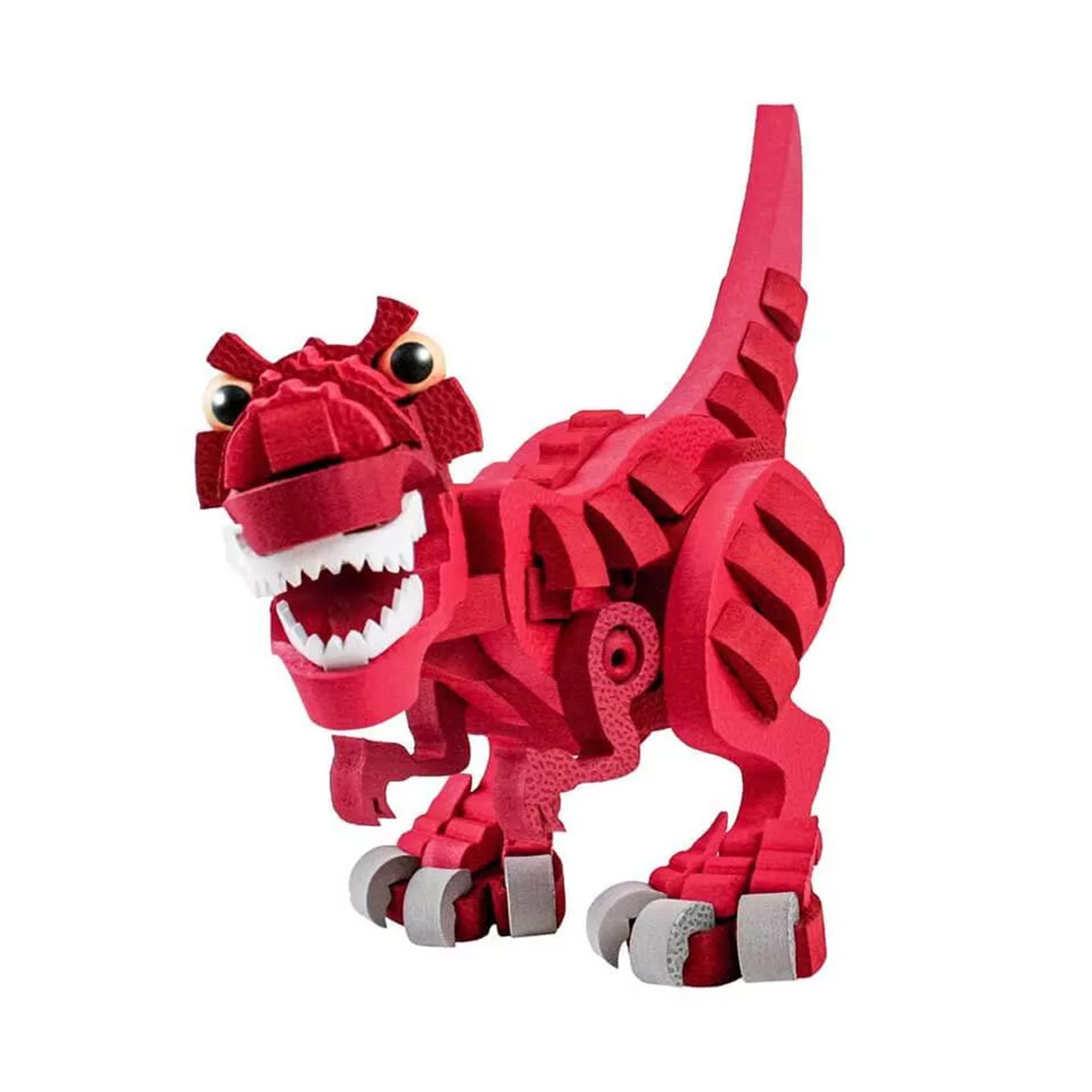 Bloco Red T-Rex -75 pc - - Fat Brain Toys