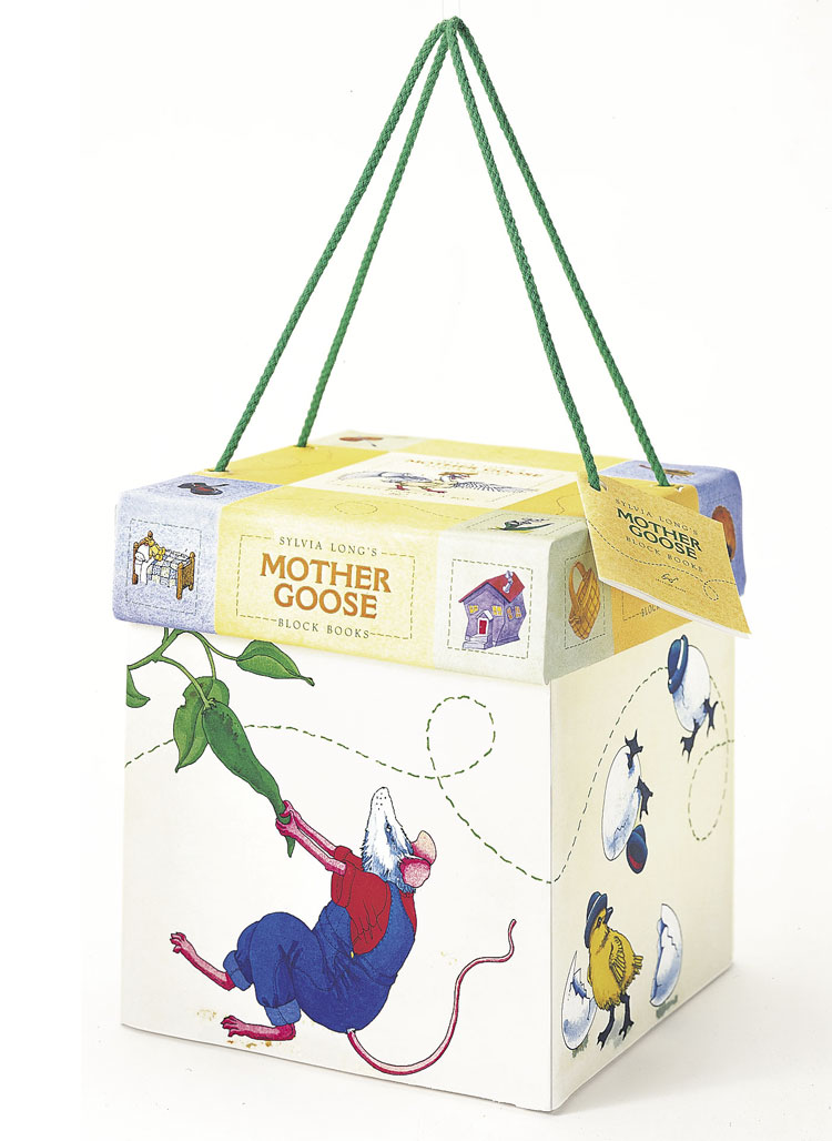 Sylvia Long's Mother Goose Block Books - - Fat Brain Toys