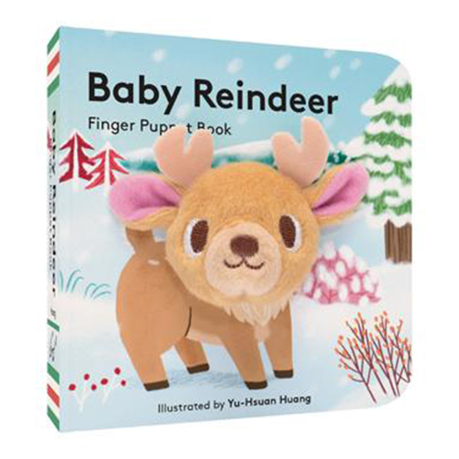 Baby Reindeer Finger Puppet Book - - Fat Brain Toys