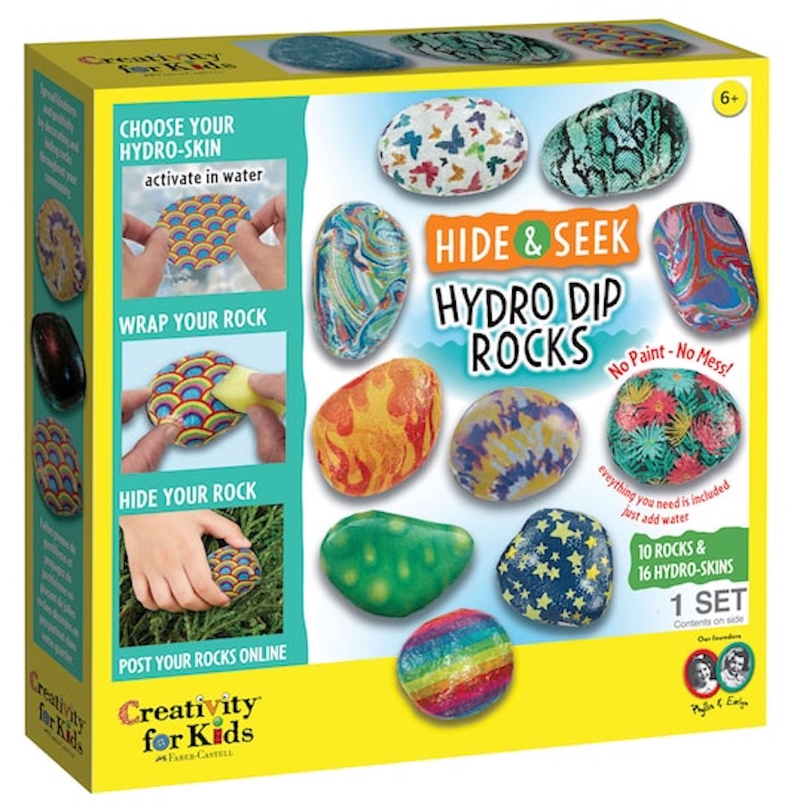 Hide & Seek Hydro Dip Rocks - - Fat Brain Toys