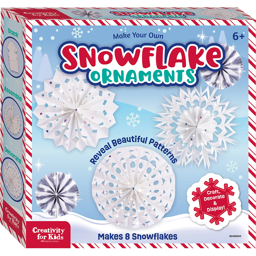 Make Your Own Snowflake Ornaments - Best for Ages 6 to 12