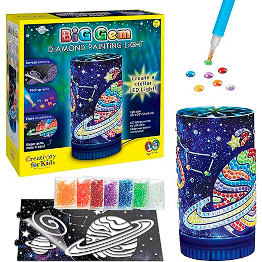 Big Gem Diamond Painting - Light - Best Arts & Crafts for Ages 6 to 11