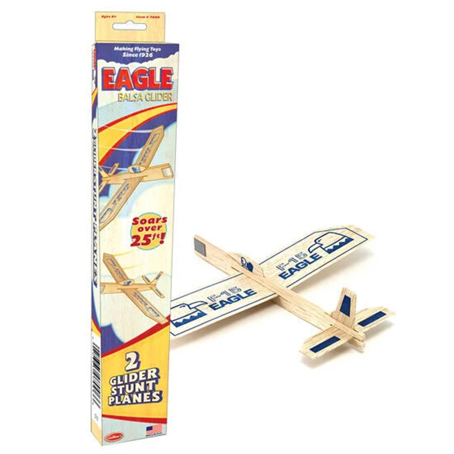 Guillow's Eagle Balsa Glider Twin Pack - Best for Ages 8 to 12