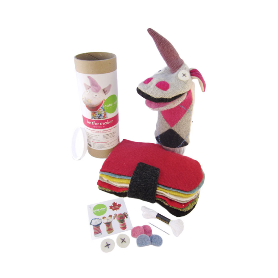Unicorn Puppet Making Kit - - Fat Brain Toys