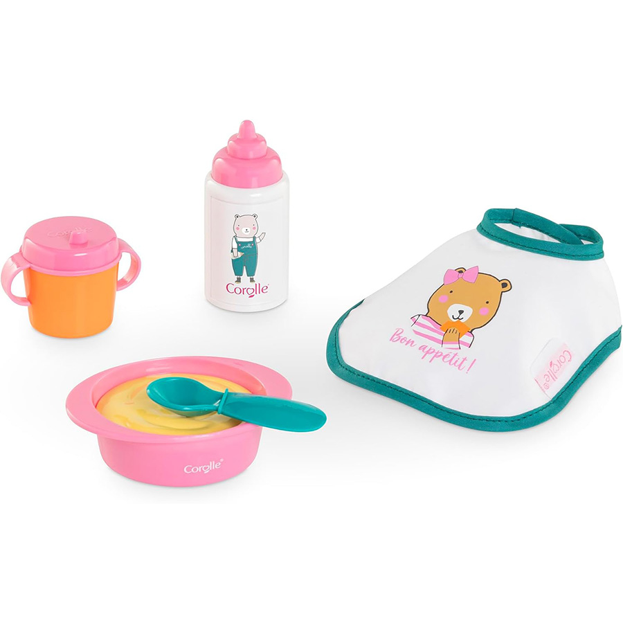 Bebe Pink Mealtime Set - 12 inch - Best for Ages 2 to 5